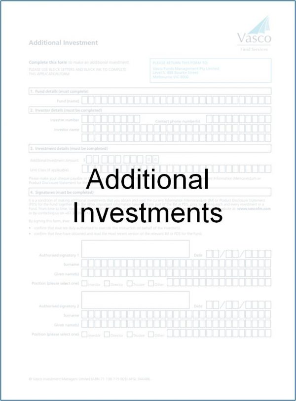 Forms – Vasco Trustees