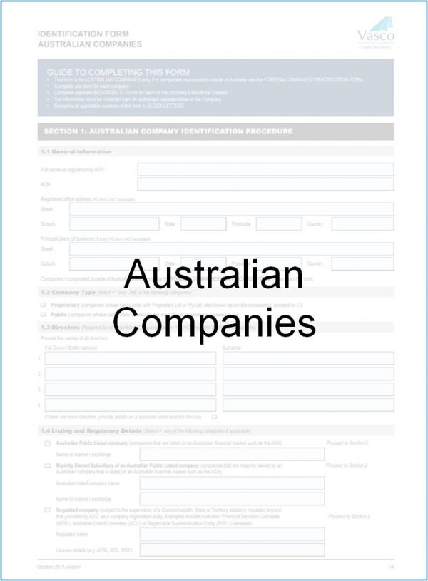 Forms – Vasco Trustees